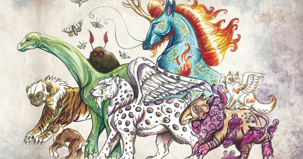 livre "le grimoire des étranges créatures"