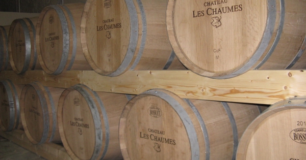 Château Les Chaumes à Bordeaux en fût neuf