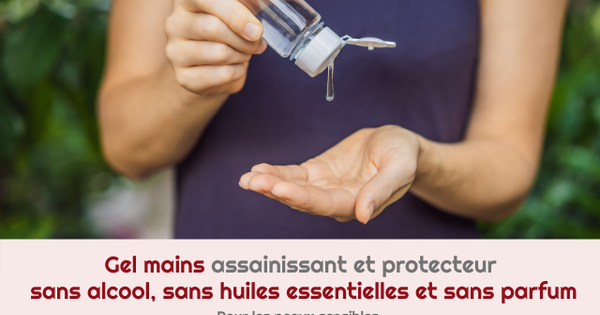 Un gel assainissant sans alcool