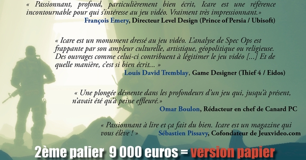 Icare - Spécial Spec Ops : The Line - Ulule