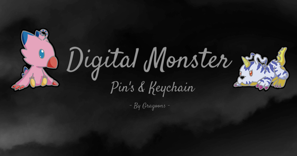 Digital Monster - Pin's & Keychain