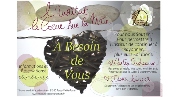 SOUTIEN POUR L'INSTITUT LE COEUR SUR LA MAIN (91)