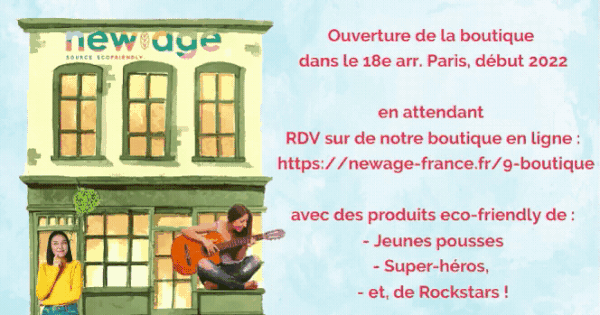 New Age - Lancement de la boutique